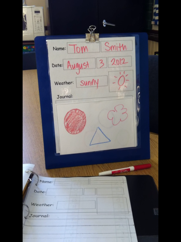 Adapted Journal Page Success - The Autism Helper