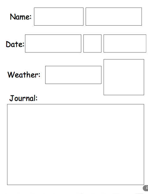 Adapted Morning Journal Page - The Autism Helper
