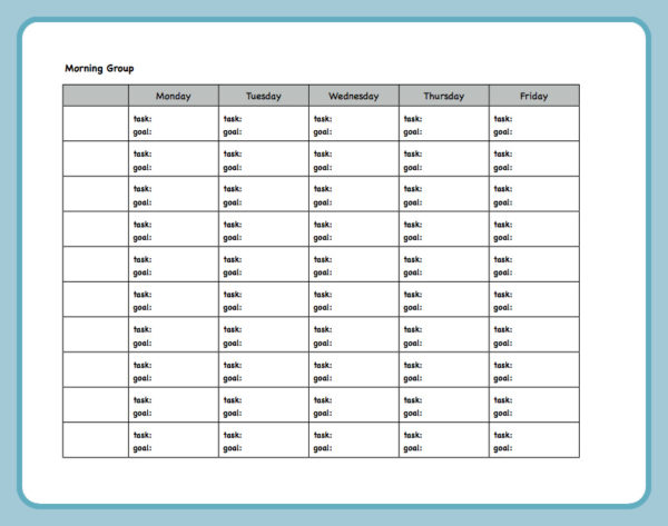 Lesson Plan Template | The Autism Helper