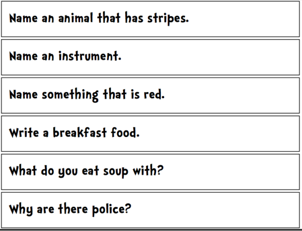 Freebie Friday: 180 Questions and Prompts - The Autism Helper