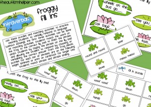 Froggy Fill Ins {teaching verbal responding} - The Autism Helper
