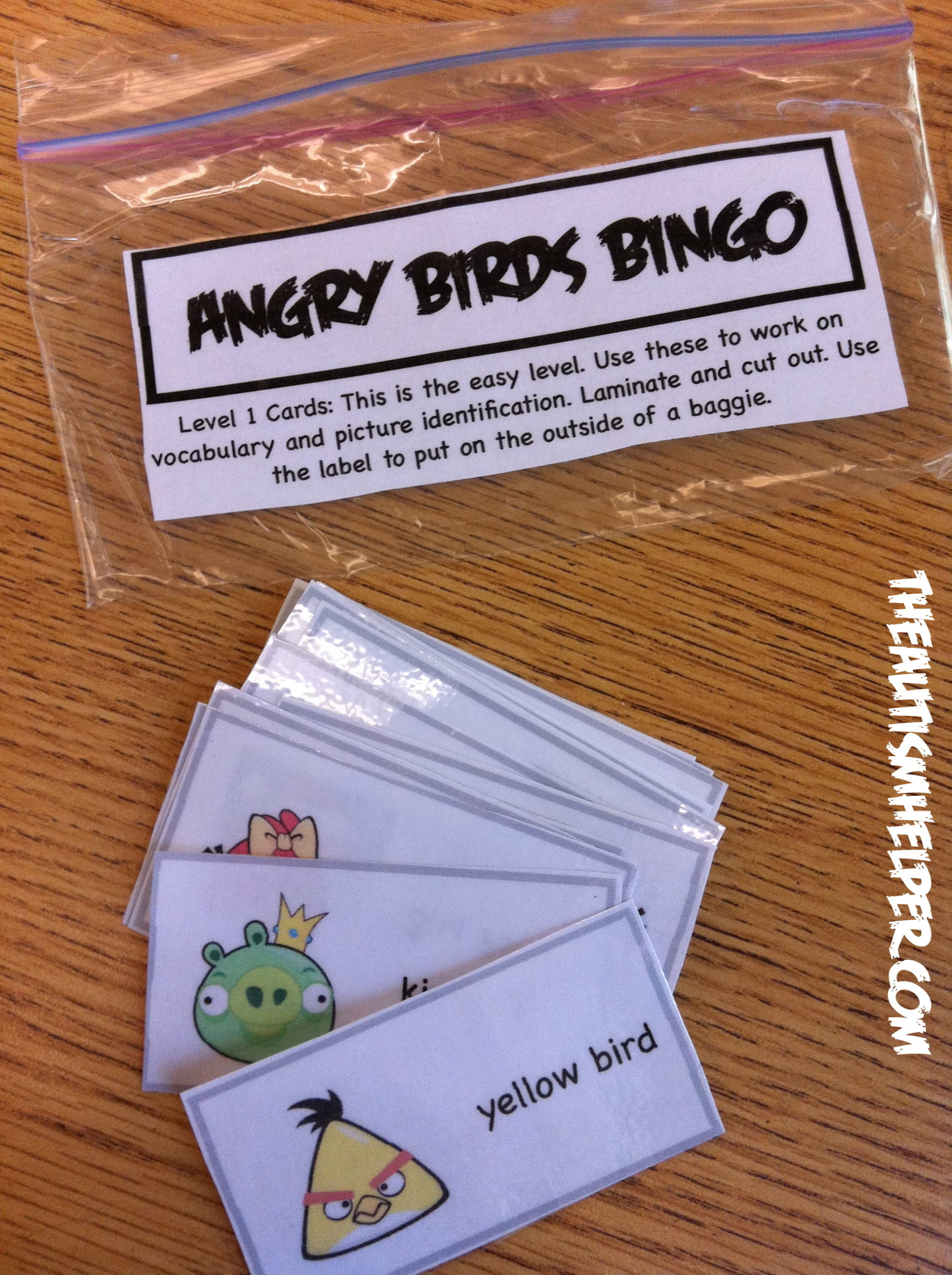 angry birds bingo | The Autism Helper