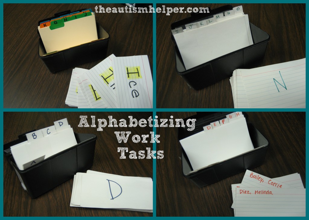 ABC Order - The Autism Helper