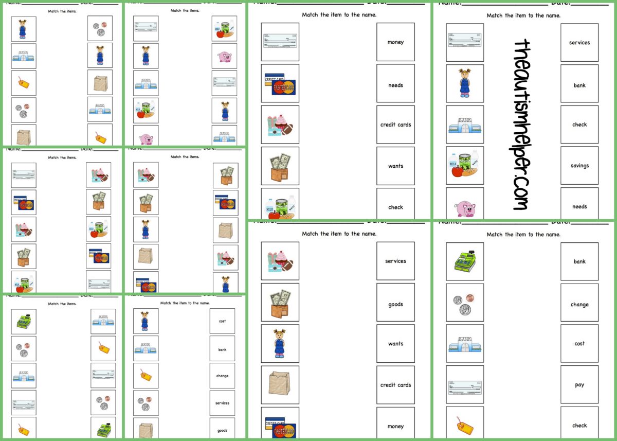 Economy Unit - The Autism Helper