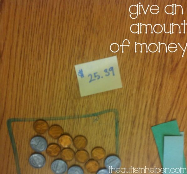 Table Top Money Math - The Autism Helper