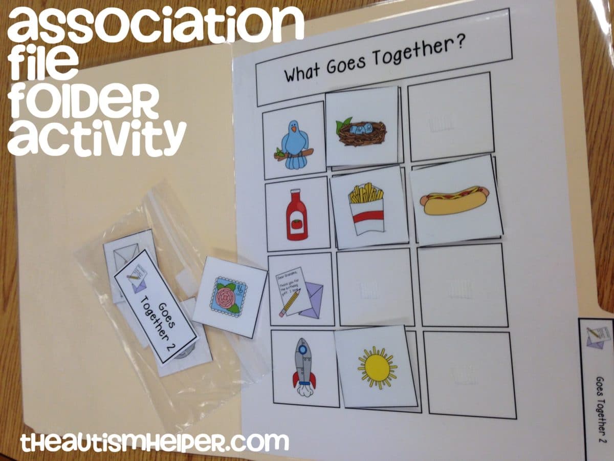 File Folder Activities to Work on Association & Function - The Autism ...