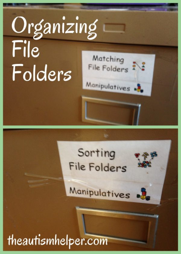 Organizing File Folder Tasks - The Autism Helper