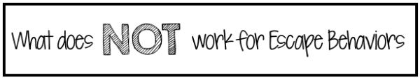 Escape Behaviors {Response Blocking & Other Tips} - The Autism Helper