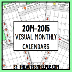 BTSE: Visual Calendars - The Autism Helper