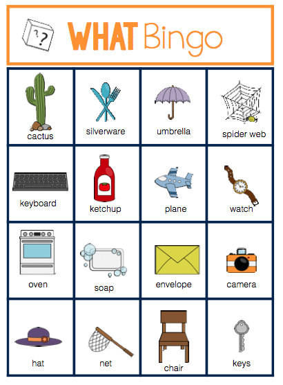 Wh- Question Bingo - The Autism Helper