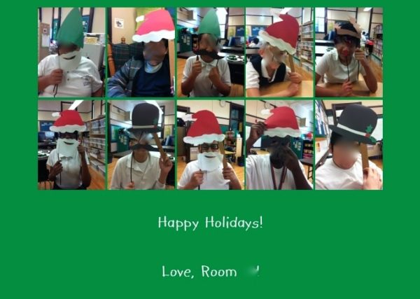 Creating Class Christmas Cards - The Autism Helper