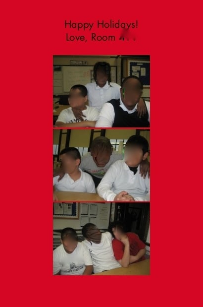 Creating Class Christmas Cards - The Autism Helper