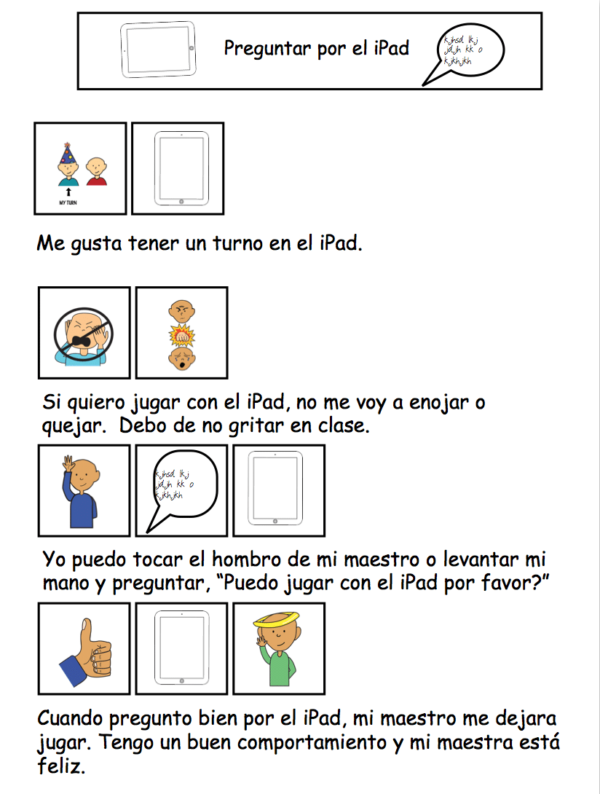 Spanish Visuals and Behavior Tools {Visuales en Español} - The Autism ...