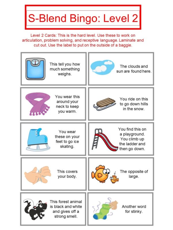 Arctic Bingo: S-Blend, R-Blend, and L-Blend Bingo! - The Autism Helper