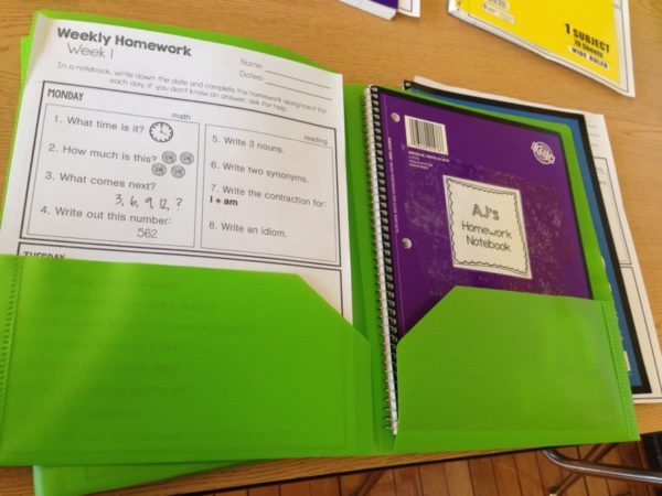 Year Long Resource: Leveled Homework - The Autism Helper