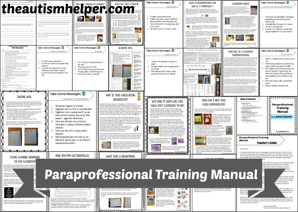 Training Your Paraprofessionals - The Autism Helper