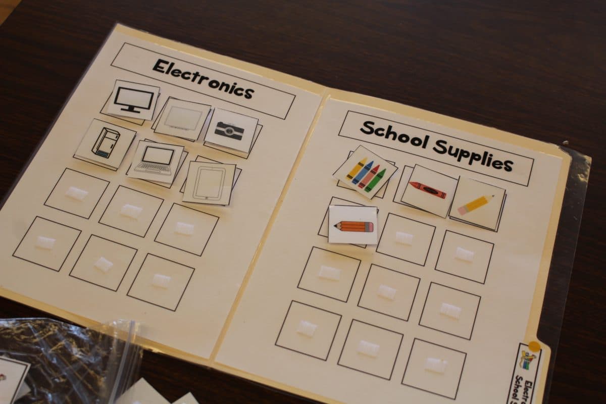 File Folder Activities for Advanced Sorting - The Autism Helper
