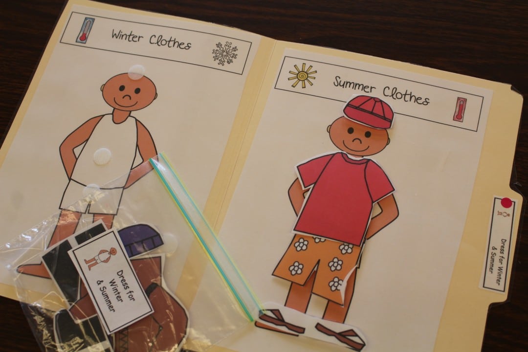 Weather & Season Themed File Folder Activities - The Autism Helper