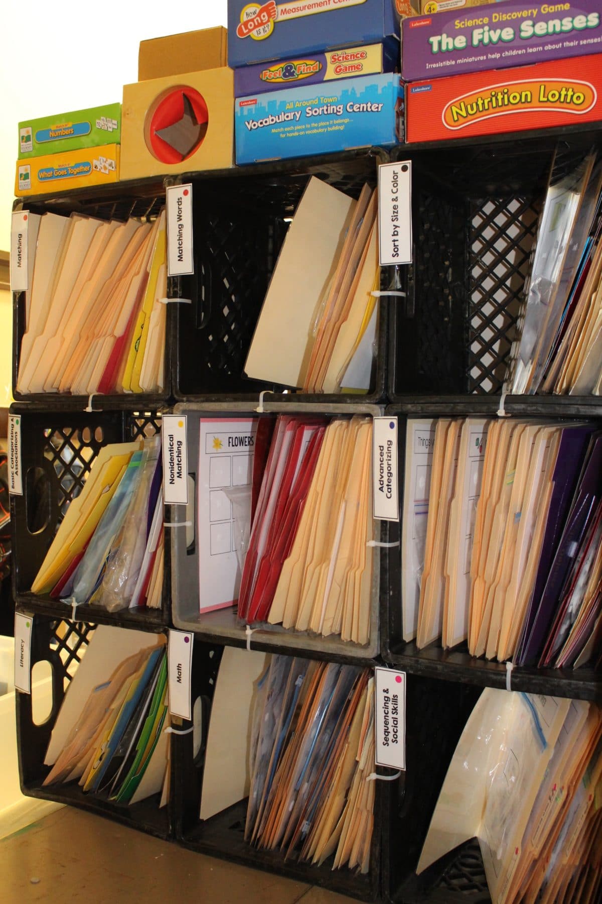 Color Coded File Folder Organization - The Autism Helper