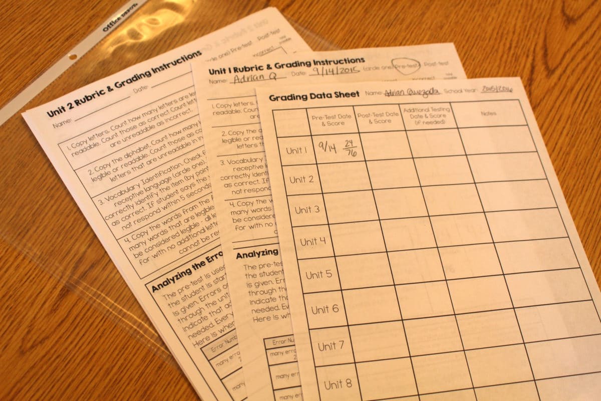 What's in My Assessment Binder? {photos & video tutorial} - The Autism ...