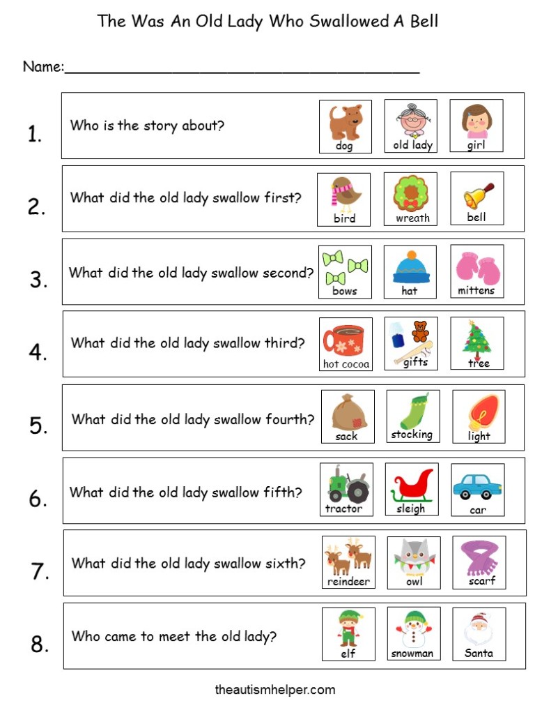 There Was an Old Lady Who Swallowed A Bell and Reindeer Craft! - The ...