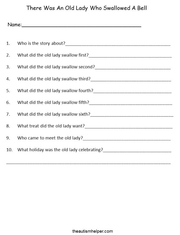 There Was an Old Lady Who Swallowed A Bell and Reindeer Craft! - The ...