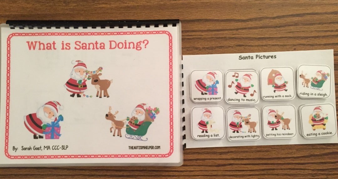 What is Santa Doing? Book and Santa Craft! - The Autism Helper