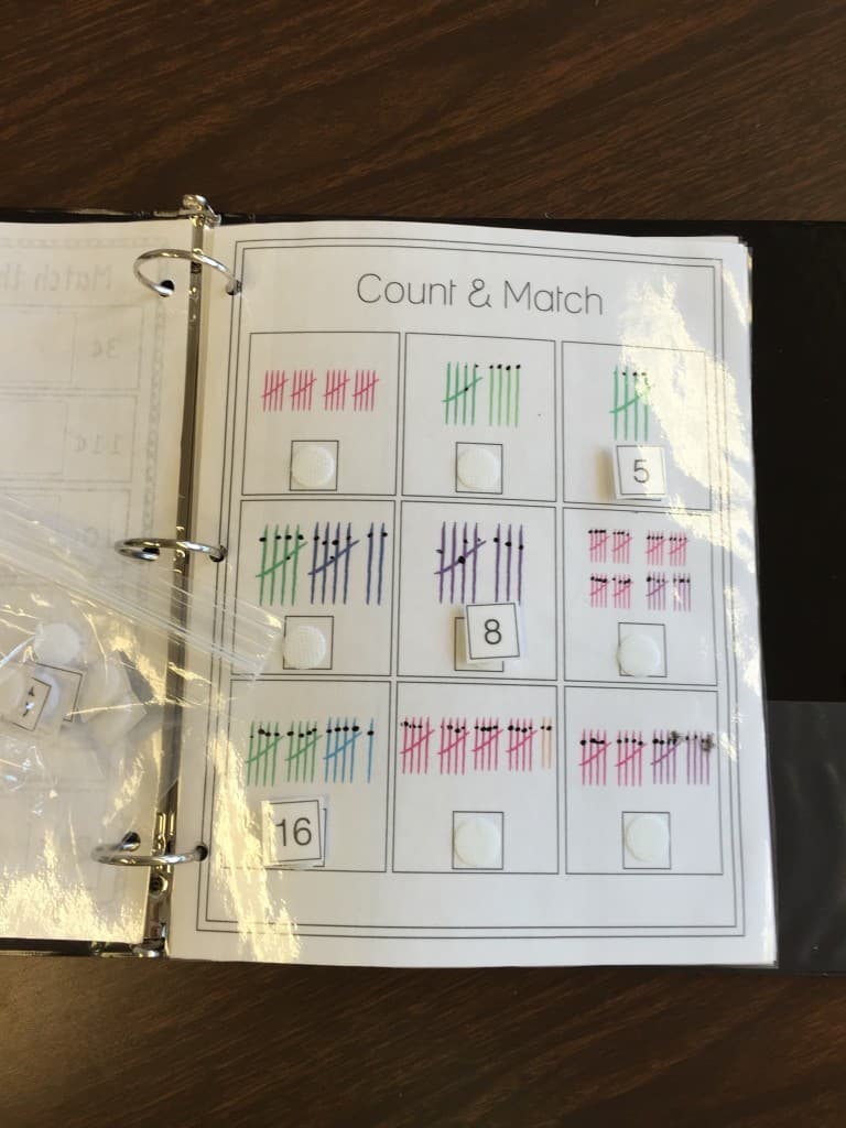 Interactive Math Work Books - The Autism Helper