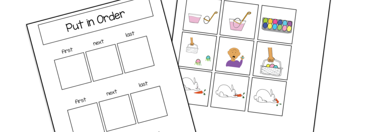 Spring Sequencing File Folder Activities {freebie} - The Autism Helper
