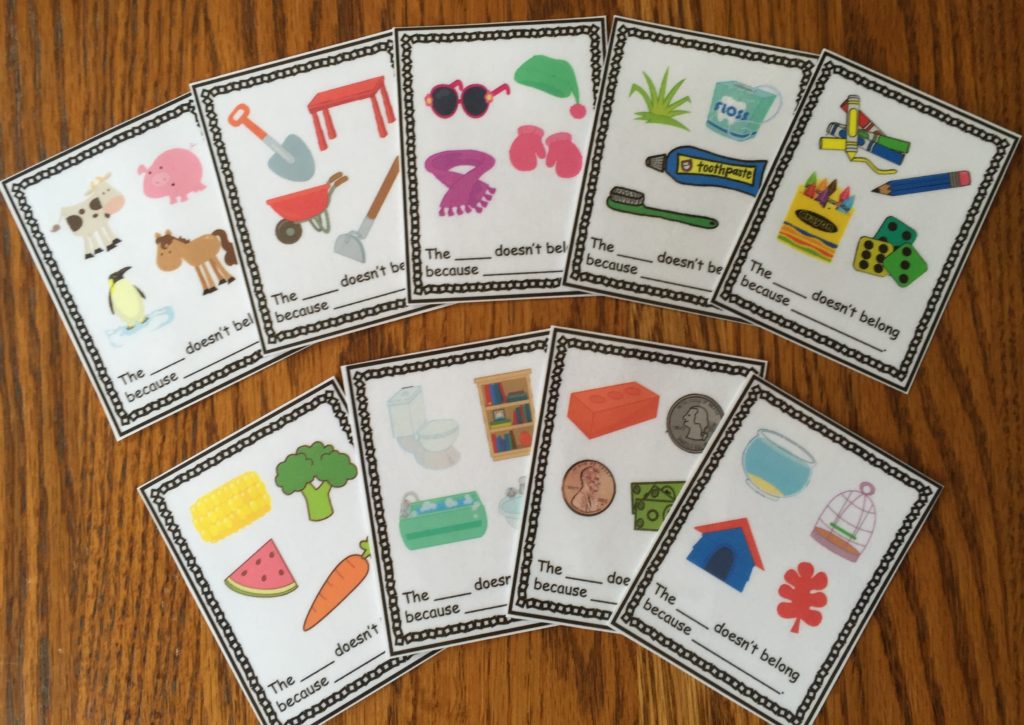 Vocabulary and Grammar Task Cards/Boards! - The Autism Helper