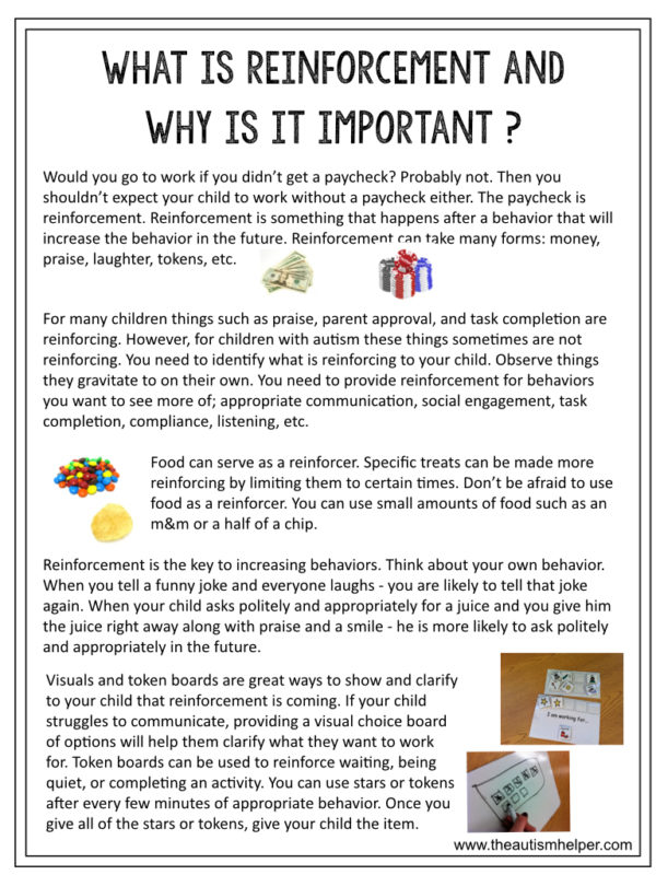 Parent Autism Resources {printable handouts} - The Autism Helper