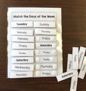 Day and Month File Folder Activities - The Autism Helper