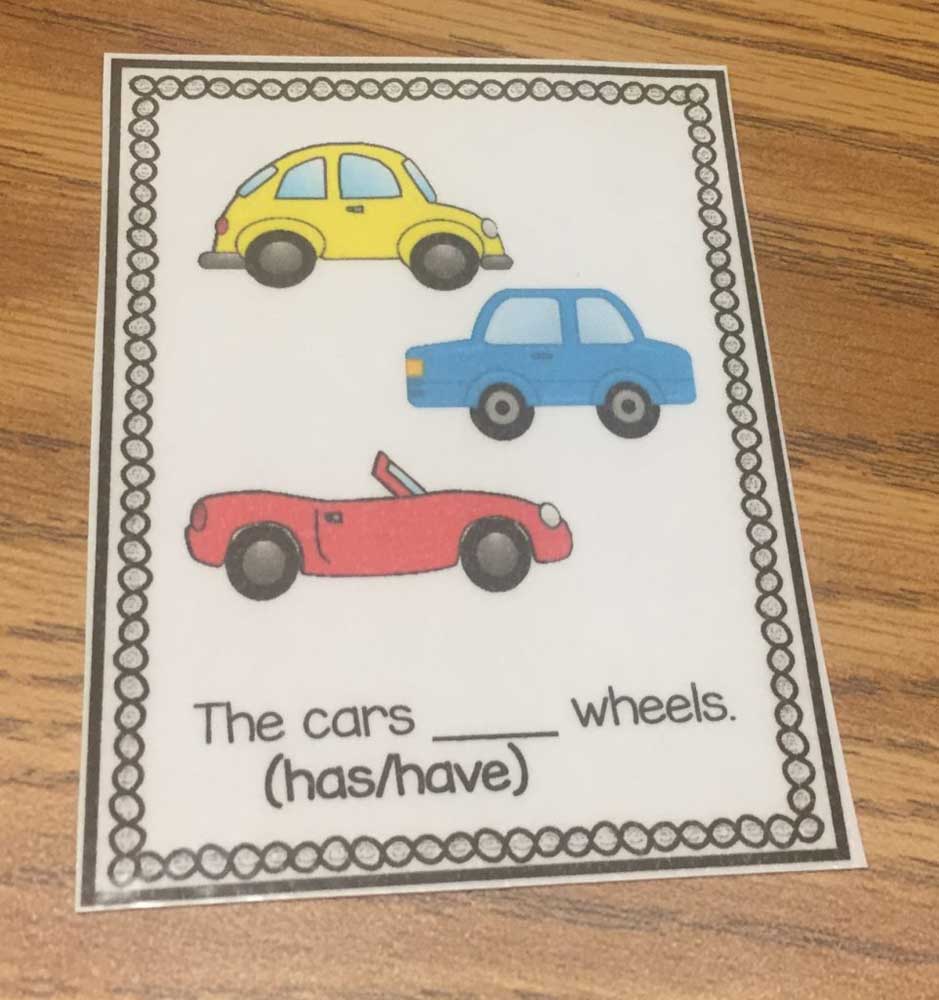 Grammar Time! Has/Have and Is/Are Grammar Cards - The Autism Helper