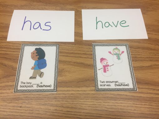 Grammar Time! Has/Have and Is/Are Grammar Cards - The Autism Helper