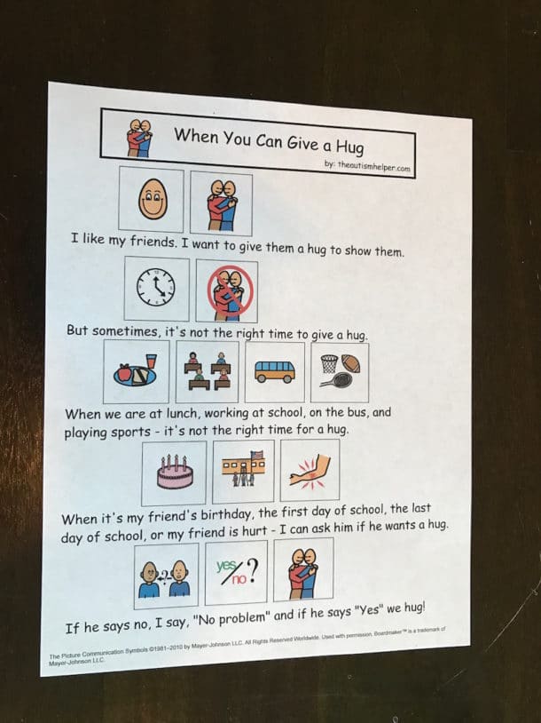 Behavior Social Stories - The Autism Helper