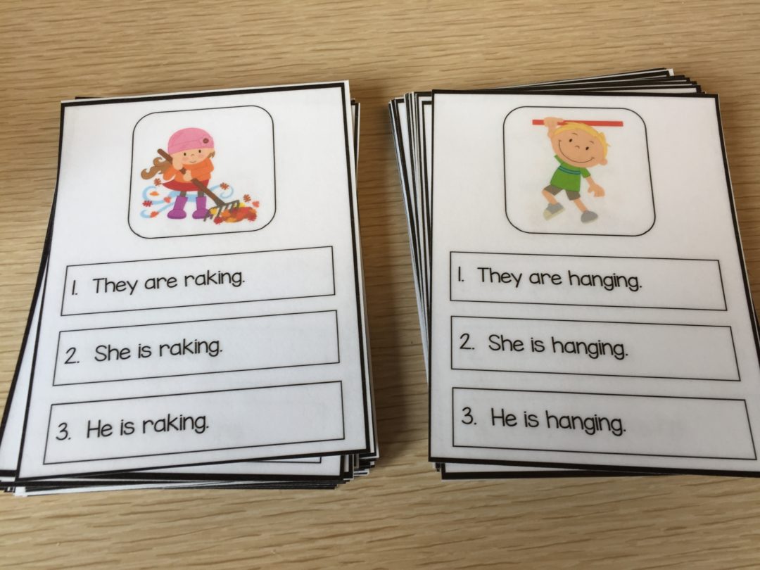 How to Use Task Cards When Teaching Grammar - The Autism Helper