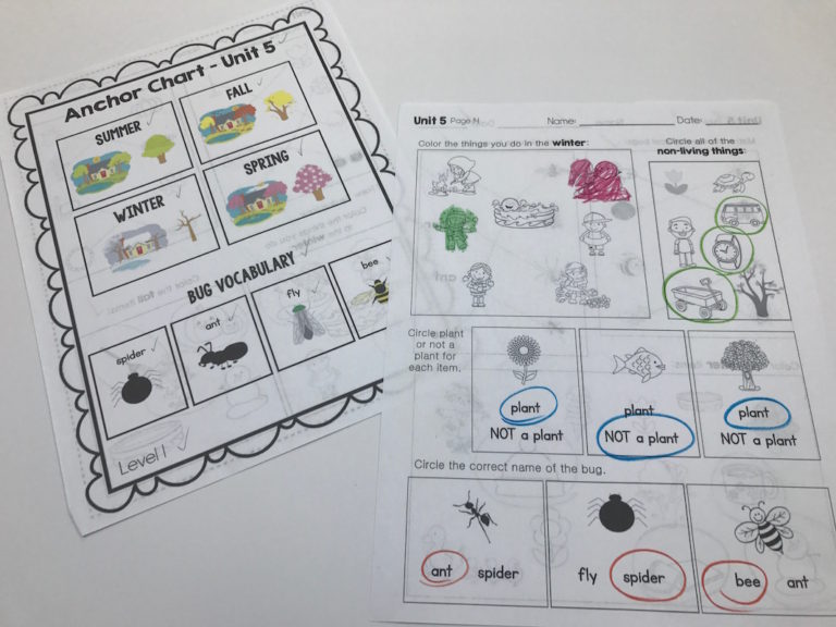 Science Leveled Daily Curriculum - The Autism Helper