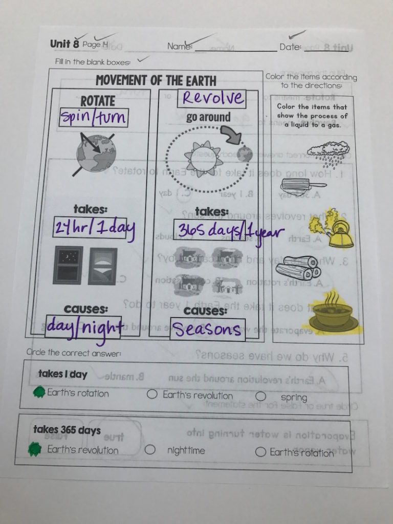 Science Leveled Daily Curriculum - The Autism Helper