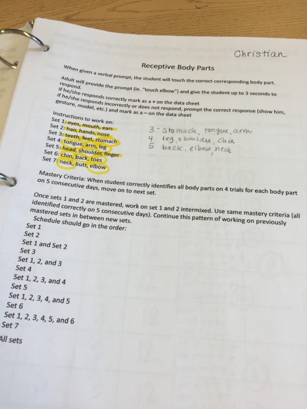 Discrete Trial Data Sheets & Programs Guides - The Autism Helper