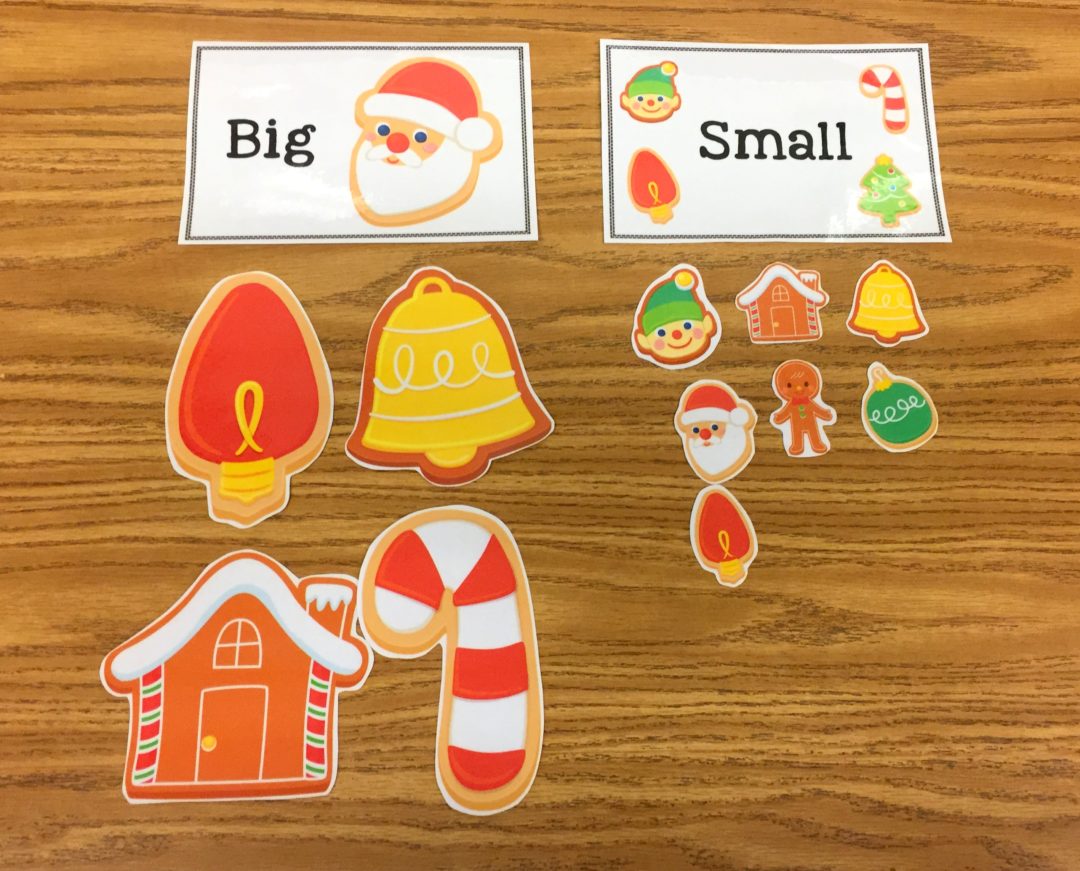 FREE Big/Small Christmas Sorts! - The Autism Helper