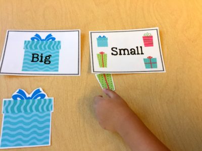 FREE Big/Small Christmas Sorts! - The Autism Helper