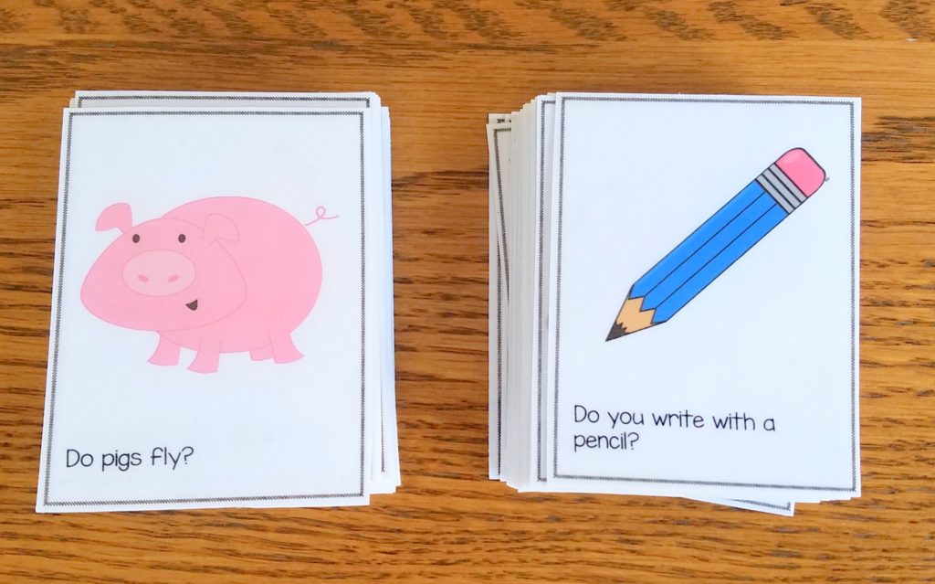 Yes/No and True/False Task Cards! | The Autism Helper