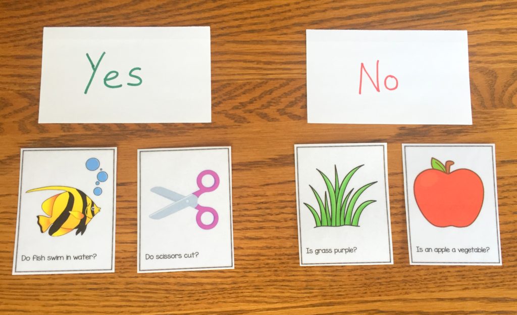 Yes/No and True/False Task Cards! | The Autism Helper