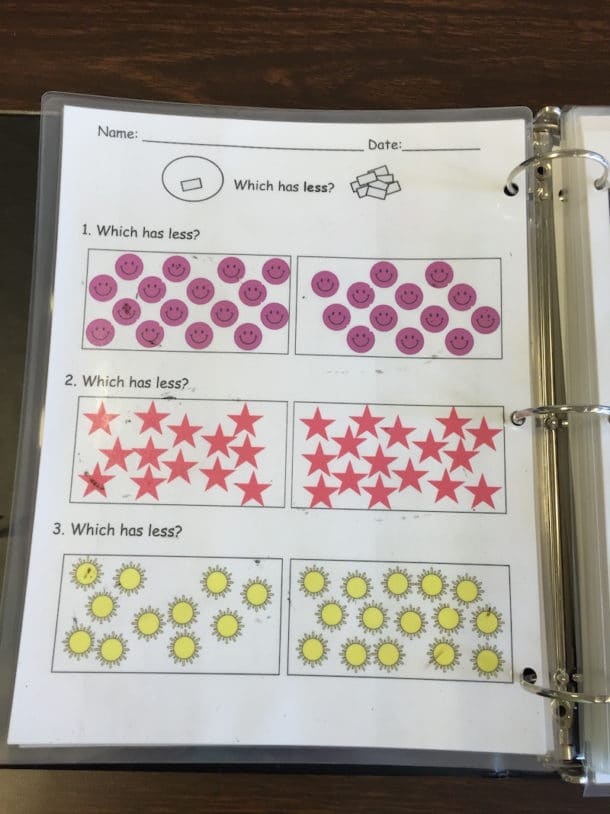 Visual Math Activities {Level 1 & 2} - The Autism Helper
