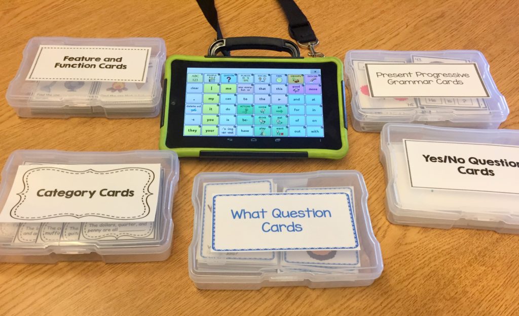 Tips for Using AAC with Task Cards - The Autism Helper