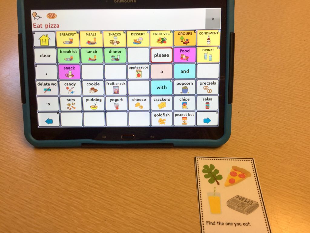 Using AAC with Task Cards! - The Autism Helper