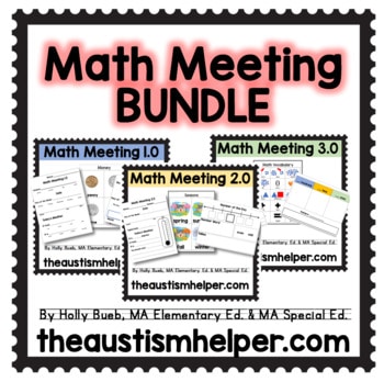 Focus on Five: Features of MATH MEETING! - The Autism Helper