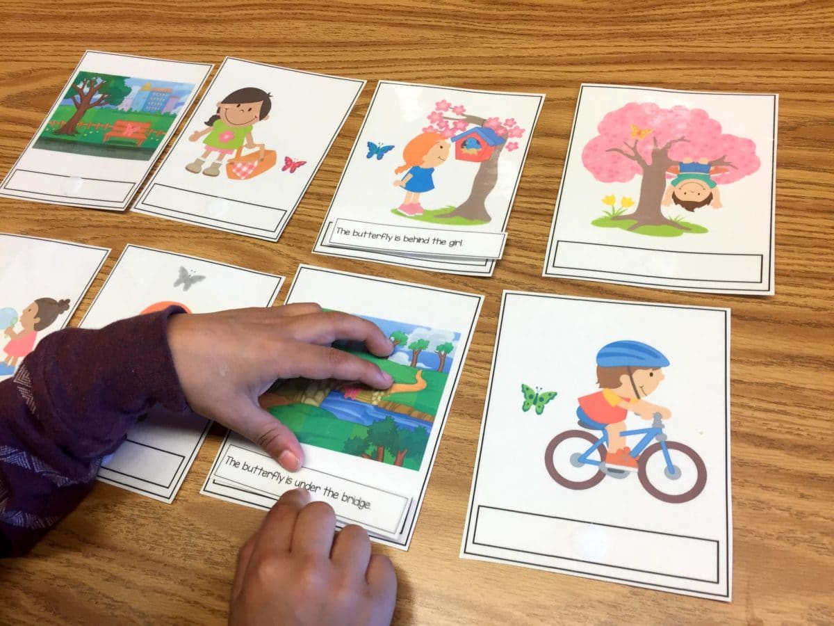 Where is the Butterfly? and Free Preposition Scene Matching Activity ...