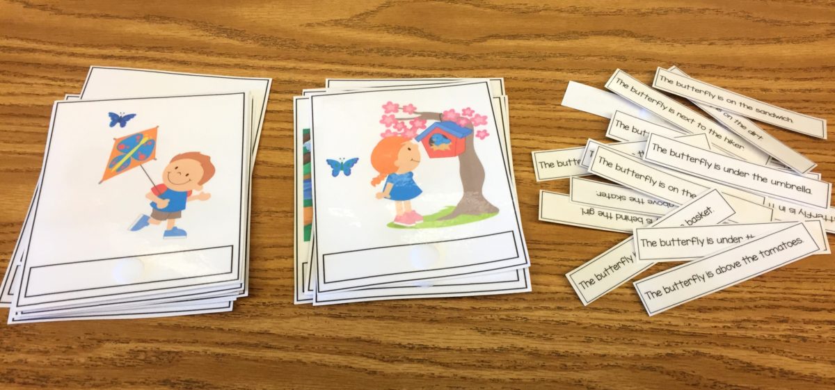 Where is the Butterfly? and Free Preposition Scene Matching Activity ...