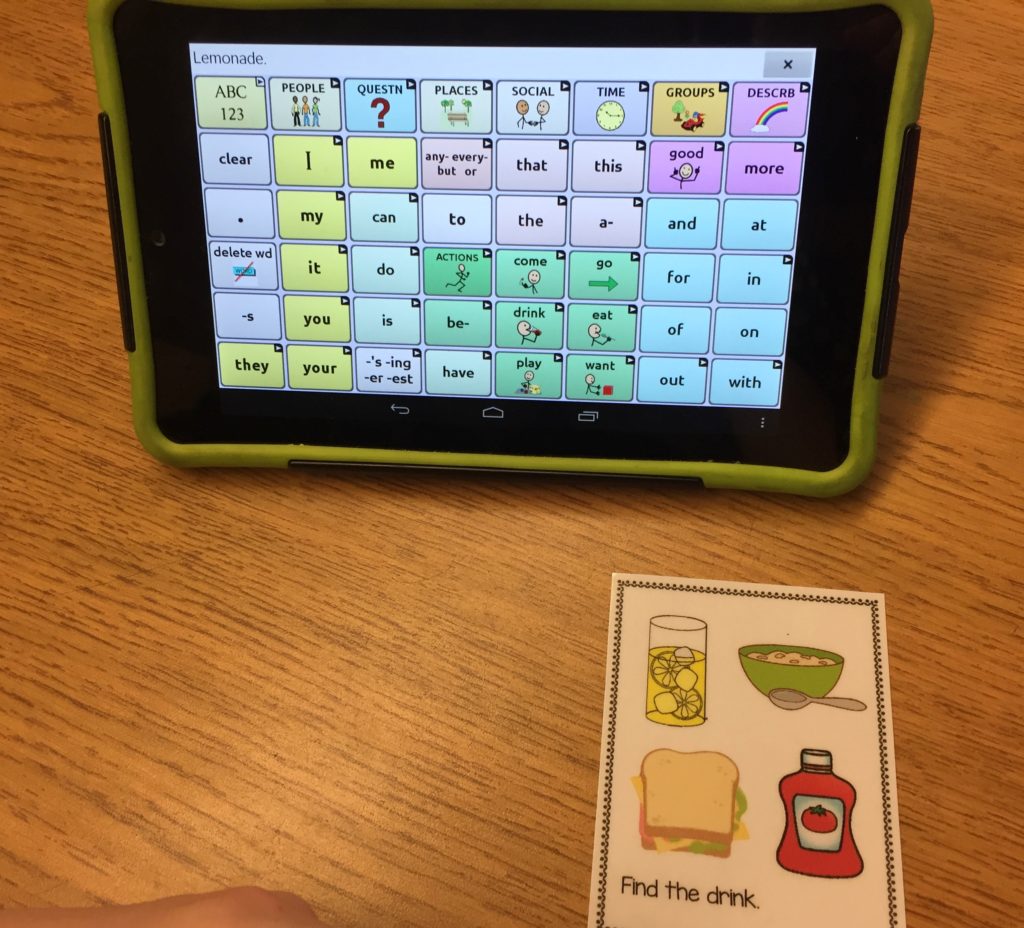Tips for Using AAC with Task Cards - The Autism Helper